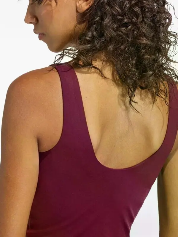 Adidas 3-stripes Studio All Me Logo-print Cropped Tank Top