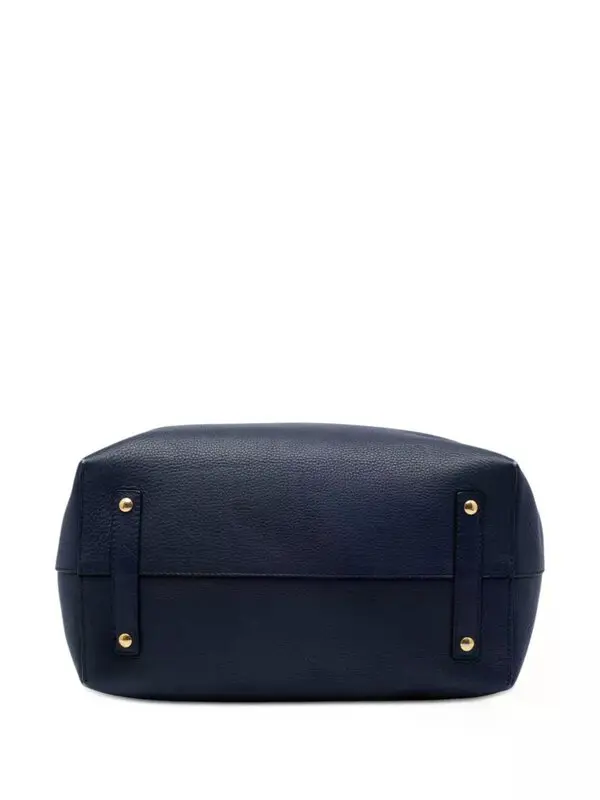 Burberry Large Leather Belt Bag Satchel - Blue
