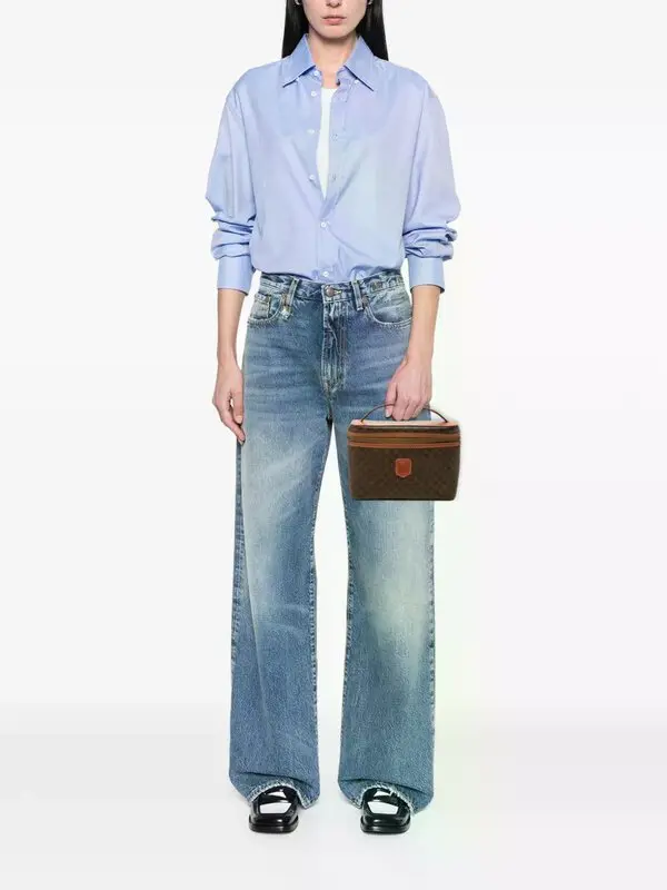 Celine Macadam Coated Canvas Vanity Bag Satchel