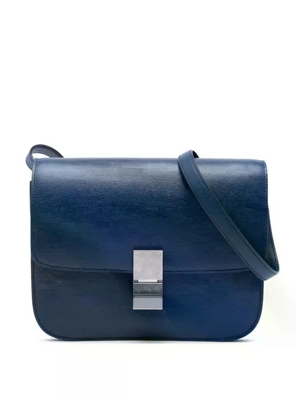 Celine Medium Calfskin Classic Box Crossbody Bag - Blue
