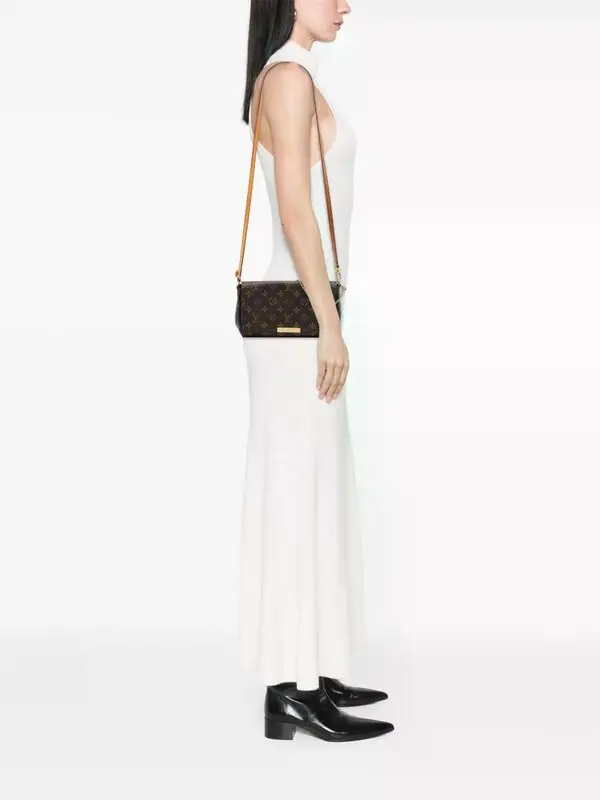 LOUIS VUITTON Monogram Favorite Mm Satchel - Brown