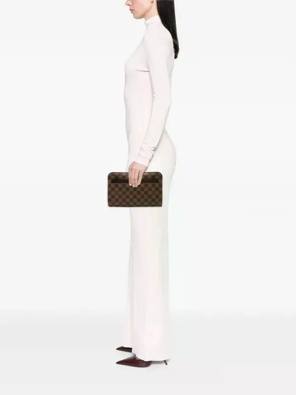 LOUIS VUITTON Damier Ebene Saint Louis Pochette Clutch Bag
