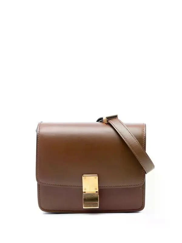 Celine Small Calfskin Classic Box Crossbody Bag - Brown