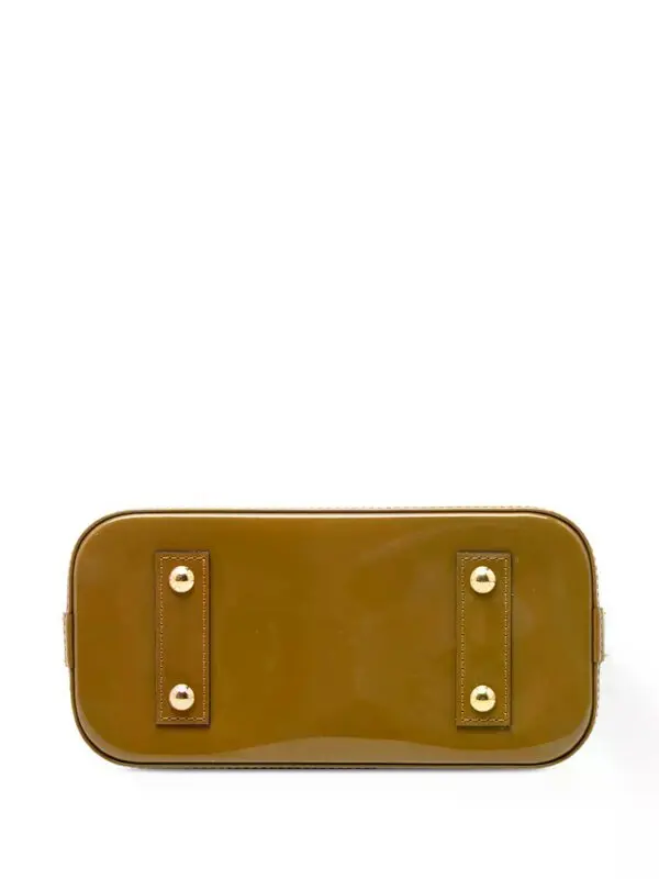 LOUIS VUITTON Monogram Vernis Alma Bb Satchel - Green