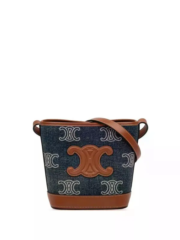 Celine Small Cuir Triomphe Bucket Bag