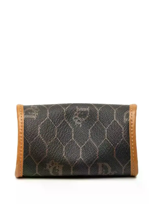 Dior Honeycomb Coated Canvas Coin Pouch