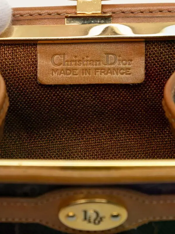 Dior Honeycomb Coated Canvas Coin Pouch