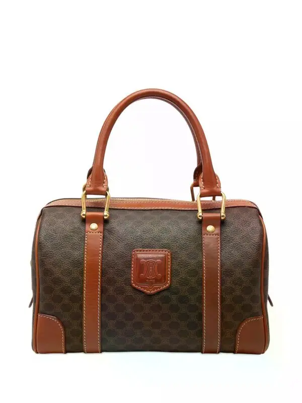 Celine Macadam Coated Canvas Boston Bag
