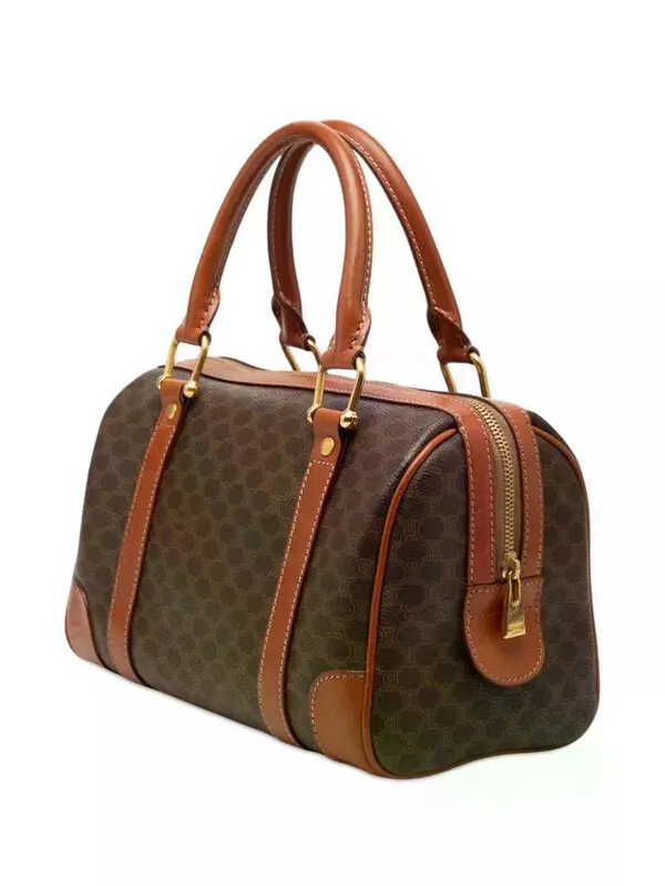 Celine Macadam Coated Canvas Boston Bag