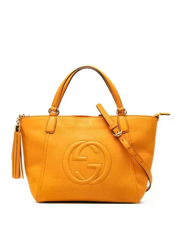 Gucci Soho Cellarius Satchel - Yellow