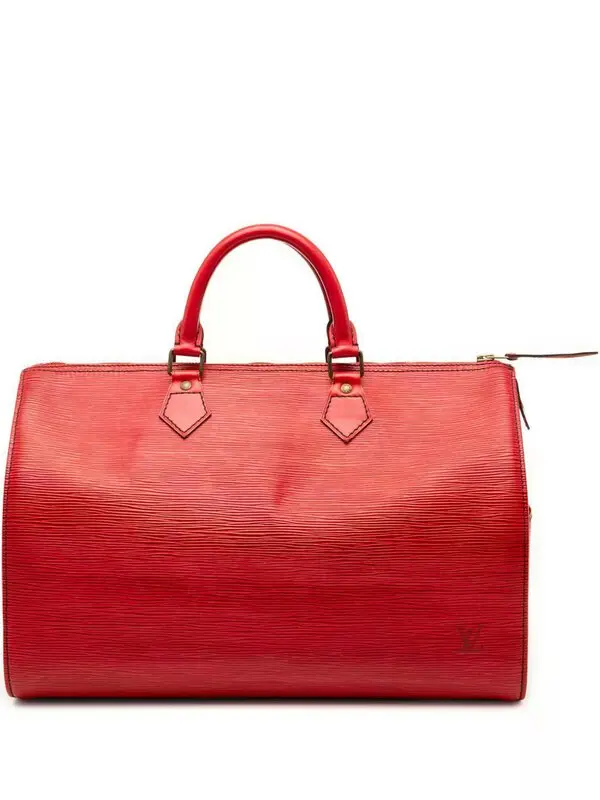 LOUIS VUITTON Epi Speedy 35 Boston Bag - Red