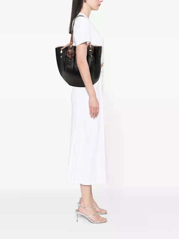 Loewe Perforated Leather Basket Tote Bag