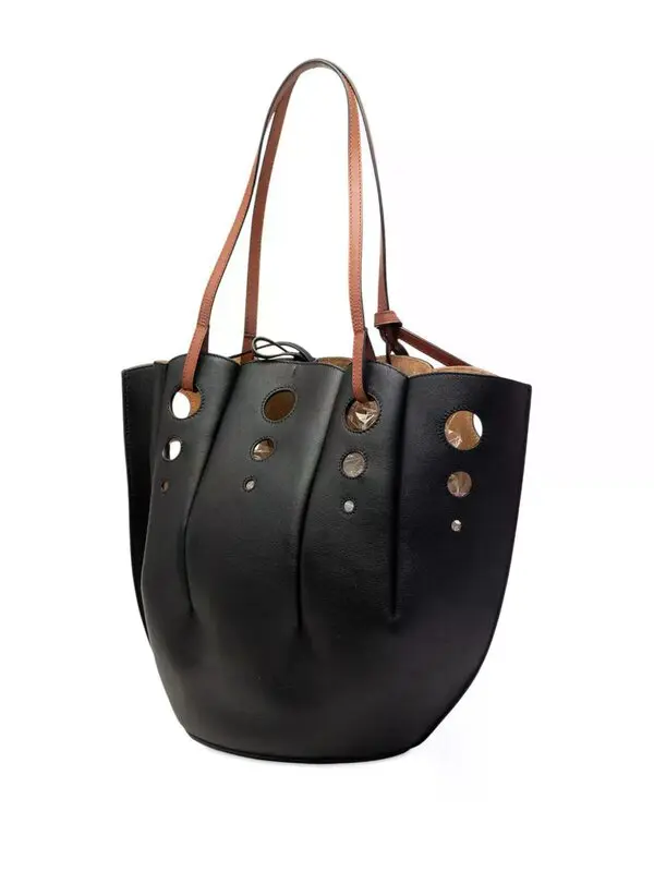 Loewe Perforated Leather Basket Tote Bag