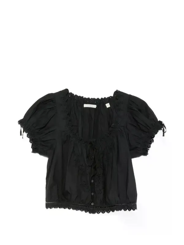 DÔEN Nera Broderie Anglaise Blouse
