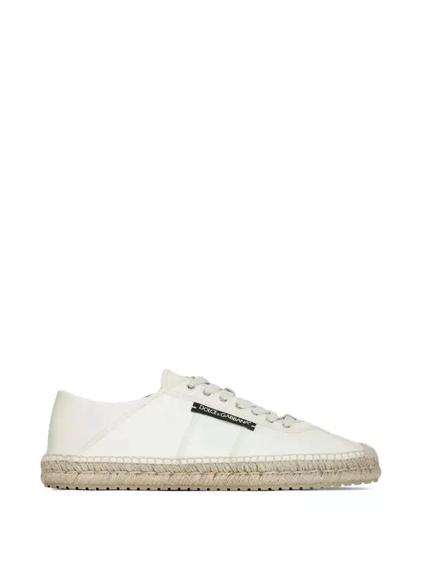 Dolce & Gabbana Espadrilles In Split Lambskin - Neutrals