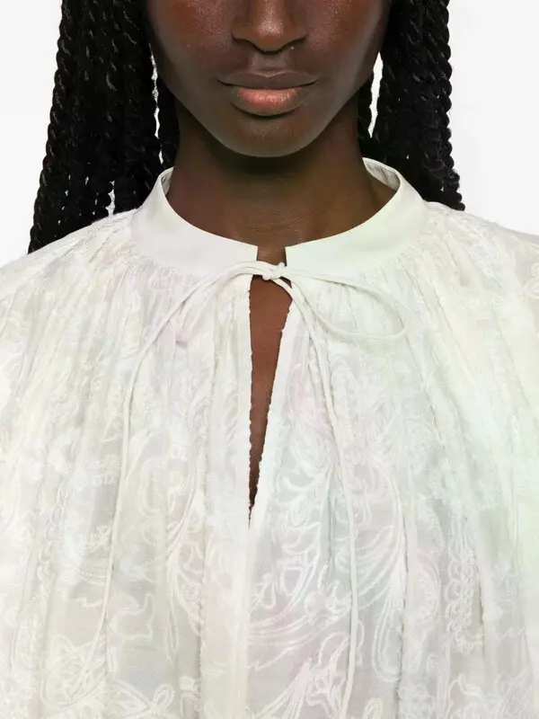 VIKTORIA CHAN Paisley Embroidered Blouse