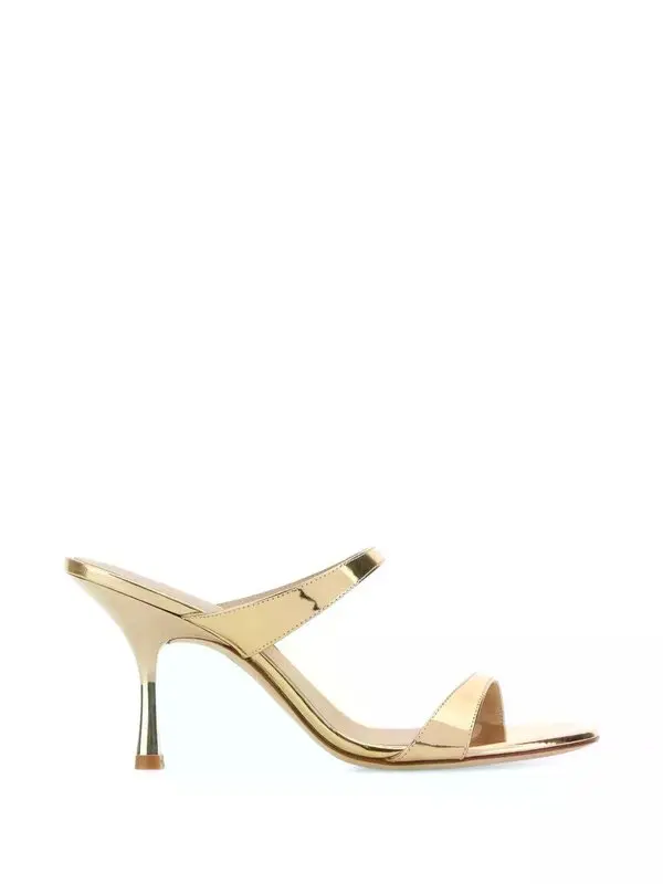 STUART WEITZMAN Metallic-effect Double-strap Sandals