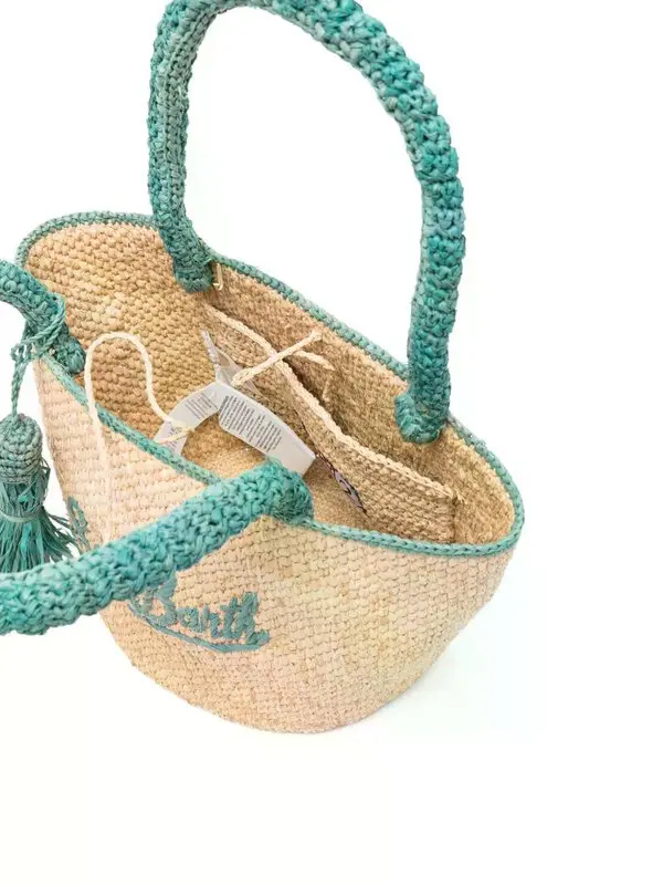 MC2 SAINT BARTH Marcy Raffia Tote Bag - Neutrals