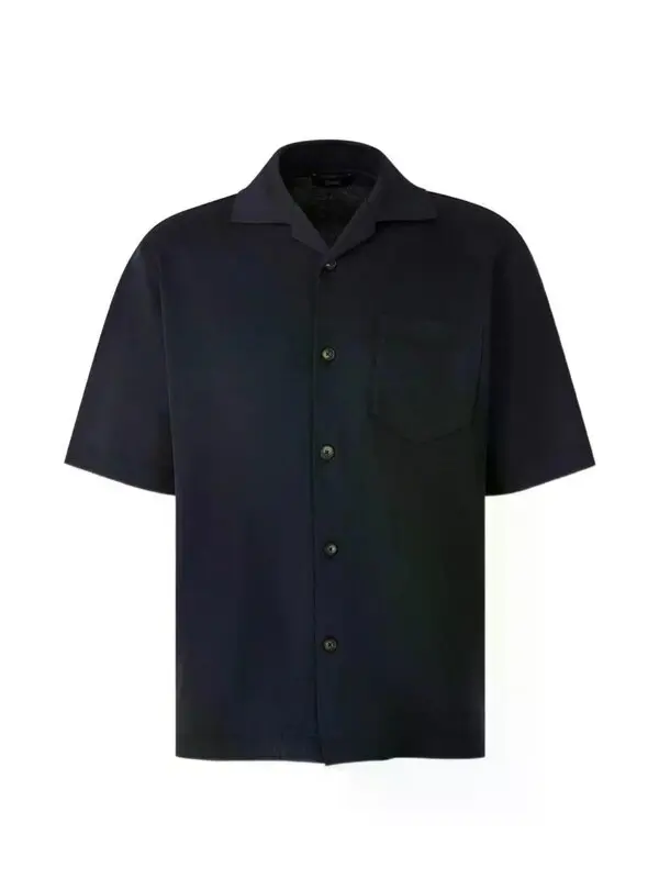 Herno Short-sleeve Chest-pocket Shirt