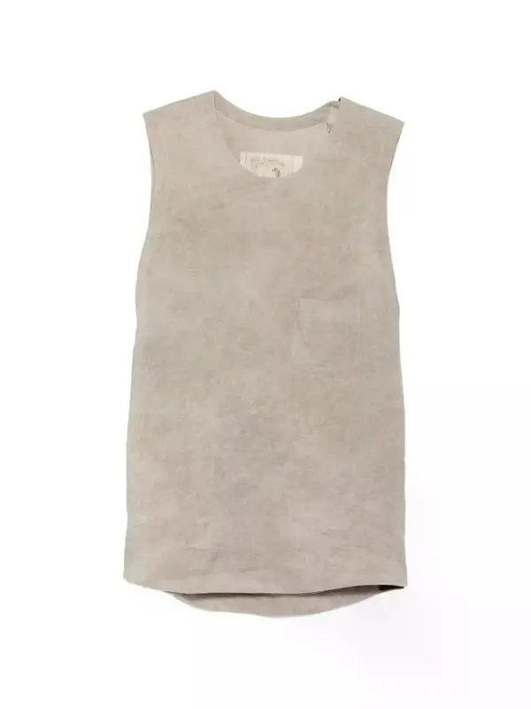 ZIGGY CHEN Crinkled Texture Vest