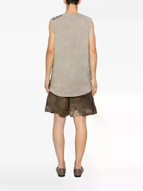 ZIGGY CHEN Crinkled Texture Vest