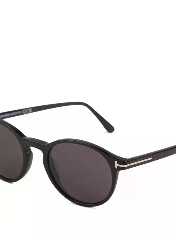 TOM FORD T-motif Round Frame Sunglasses