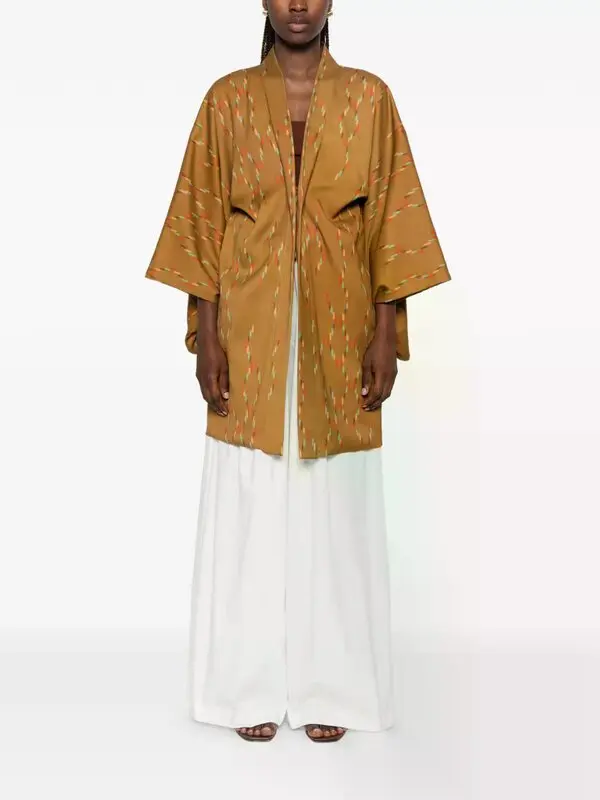 A.N.G.E.L.O. VINTAGE CULT 1990s Ikat-print Kimono Coat