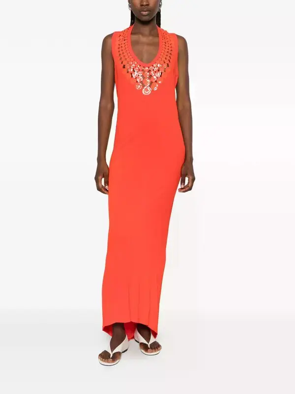 JEAN PAUL GAULTIER 2000s Sequin Embellished Maxi Dress