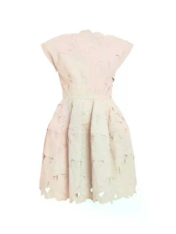 Erdem Short Sleeve Mini Dress With Cut-out Detailing - Pink