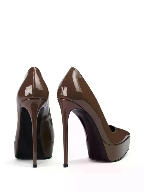 LE SILLA 140mm Uma Heeled Pumps - Brown