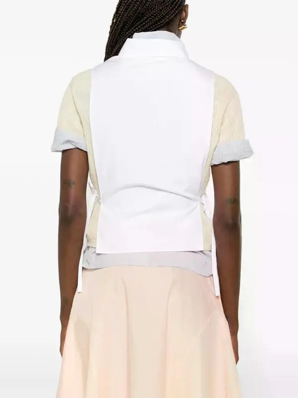 Miu Miu Side-tie Embroidered Shirt