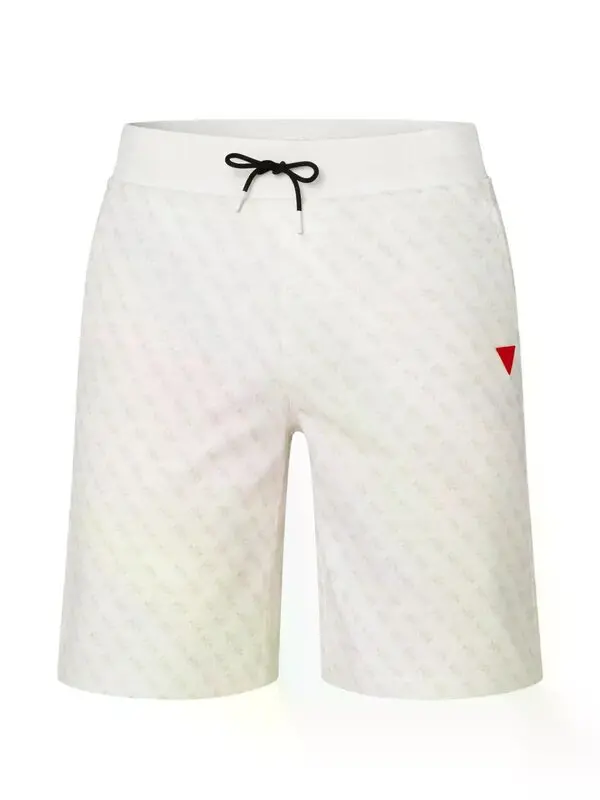 Guess Monogram Pattern Drawstring Shorts