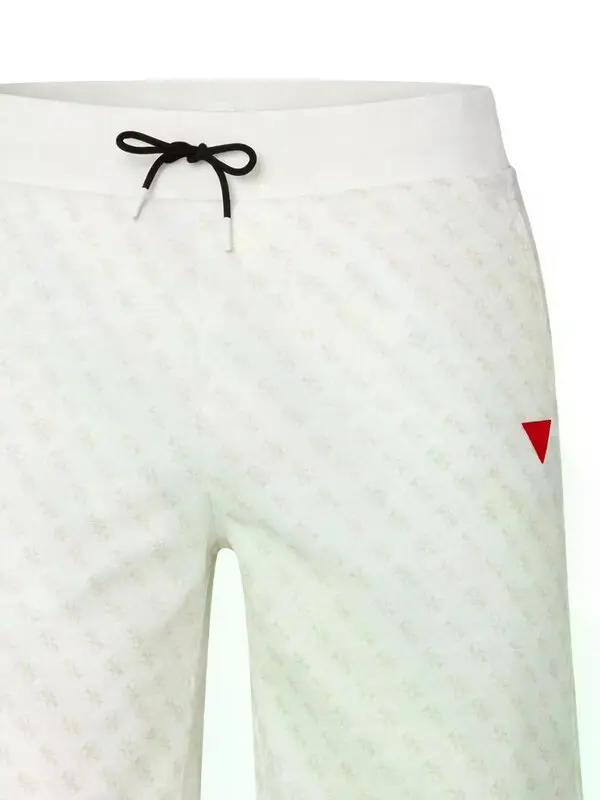 Guess Monogram Pattern Drawstring Shorts