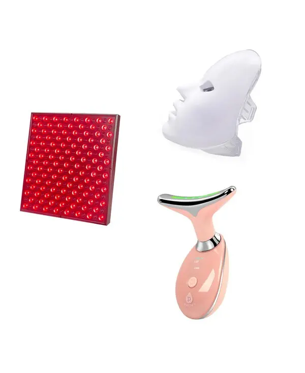 PURSONIC 7-in-1 Led Light Therapy Face Mask - White