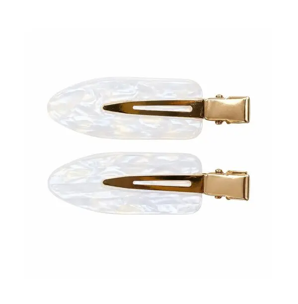 HEADBANDS OF HOPE Creaseless Hair Clips Set Of 2 - White