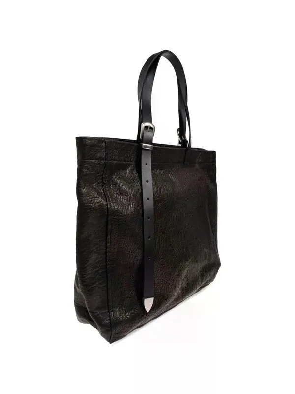 ALLSAINTS Haven Buckle-detail Leather Tote Bag - Black