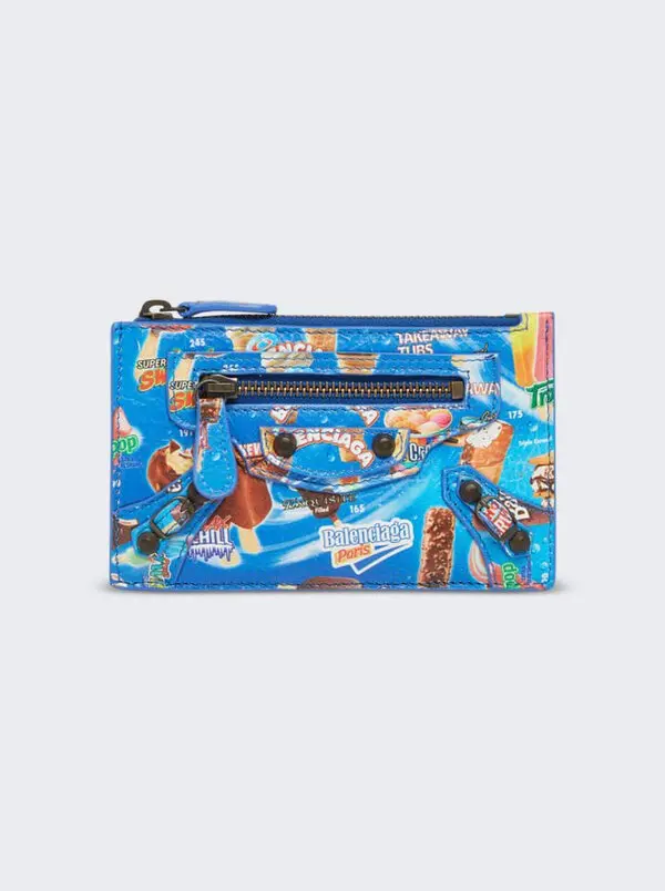 Balenciaga Le City Long Coin Card Holder - Blue