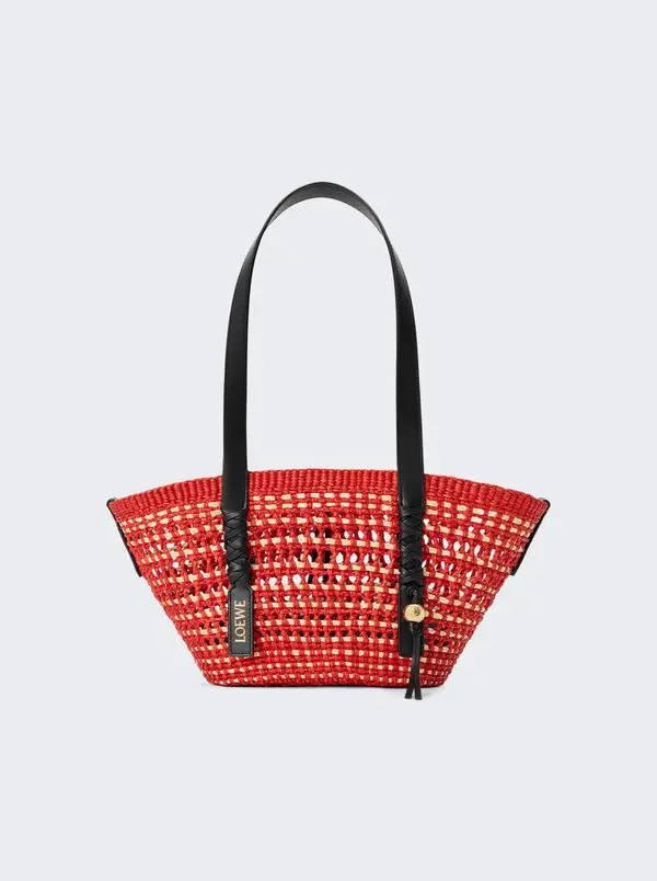 Loewe Small Braid Basket Bag - Red