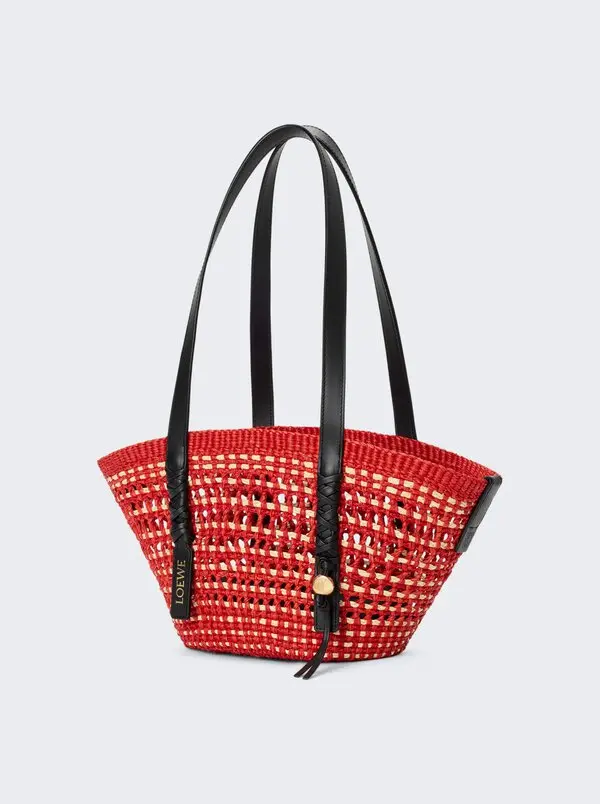 Loewe Small Braid Basket Bag - Red