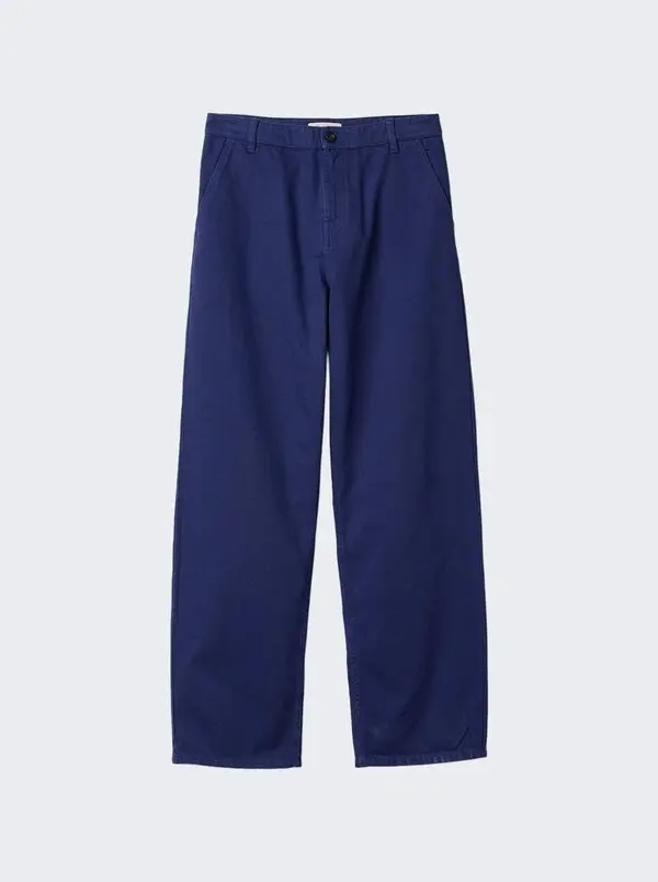 Miu Miu Gabardine Straight Leg Trousers - Blue