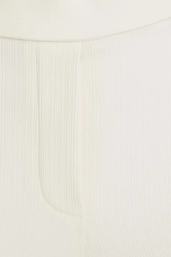 Theory Treeca Cropped Textured Crepe Slim-leg Pants