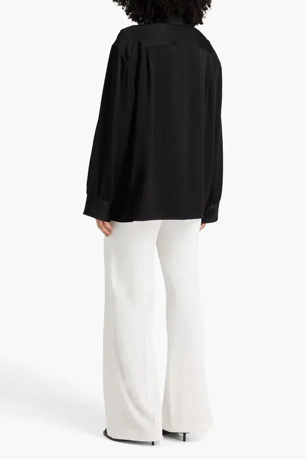 JIL SANDER Embellished Satin Crepe Shirt
