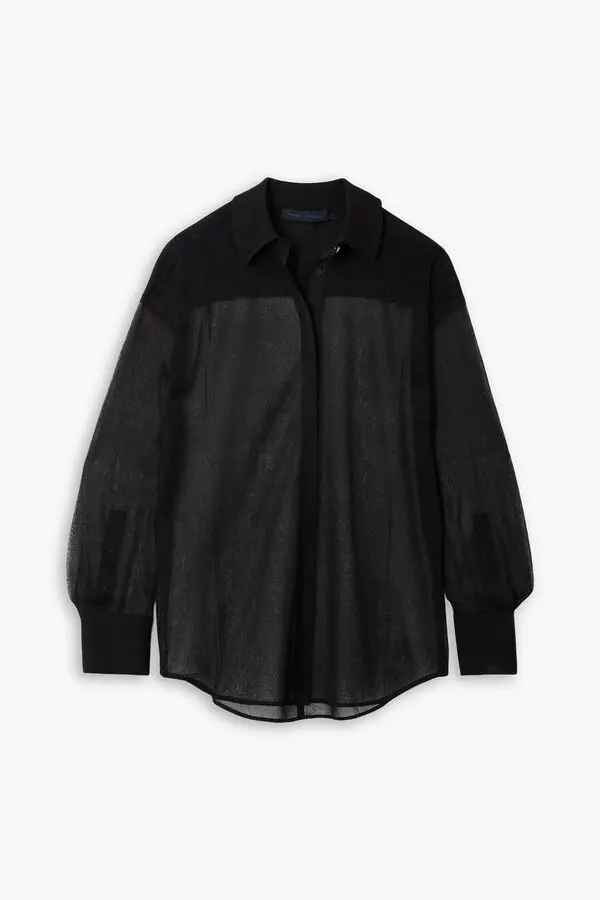 Proenza Schouler Silk Organza Sheer Blouse