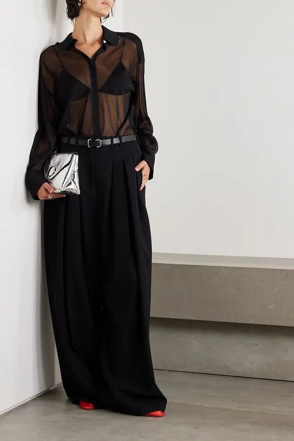 Proenza Schouler Silk Organza Sheer Blouse