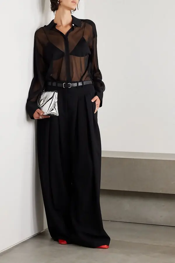 Proenza Schouler Silk Organza Sheer Blouse