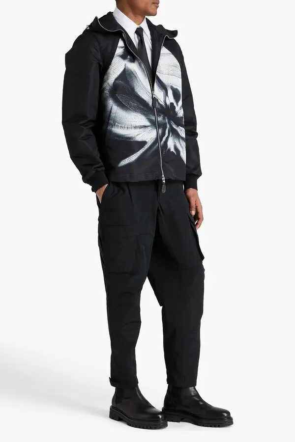 Alexander McQueen Printed Shell Hooded Jacket