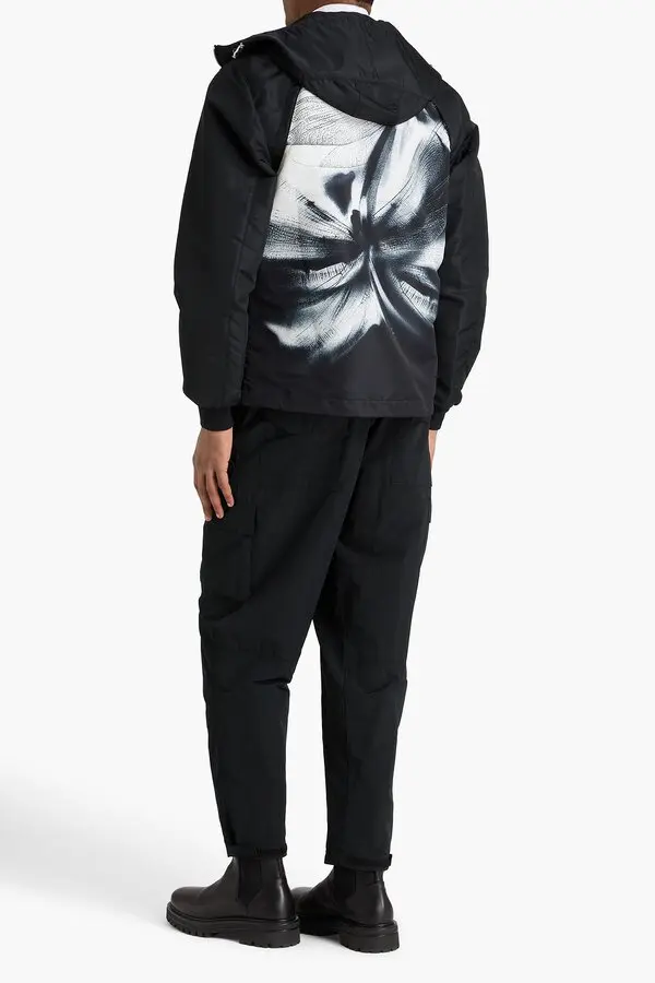 Alexander McQueen Printed Shell Hooded Jacket