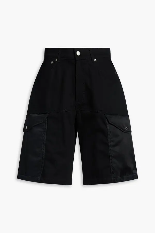 Alexander McQueen Shell-trimmed Denim Cargo Shorts