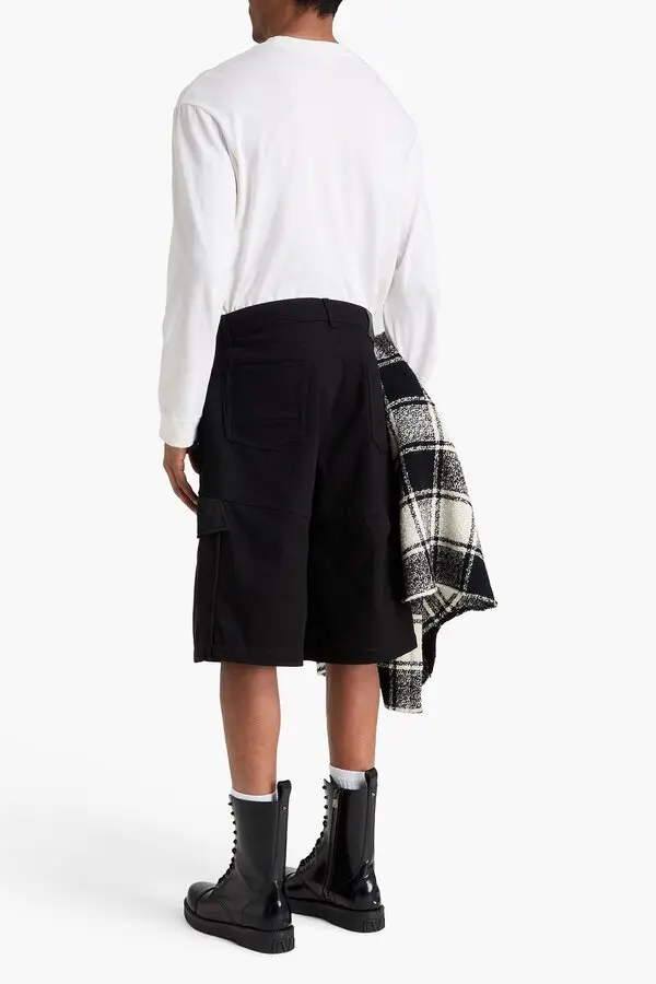 Alexander McQueen Shell-trimmed Denim Cargo Shorts