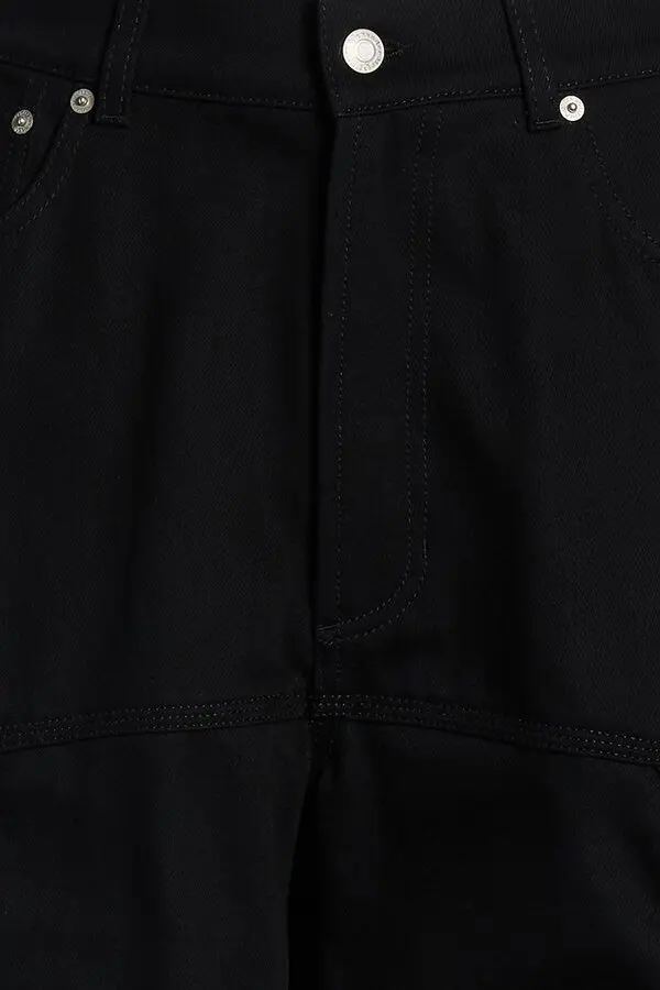 Alexander McQueen Shell-trimmed Denim Cargo Shorts